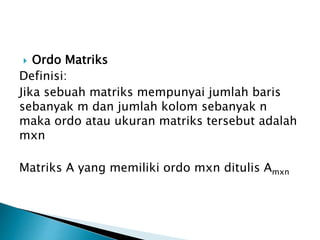 Matriks | PPT
