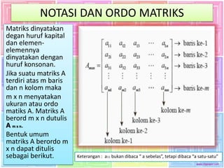 Matriks | PPT