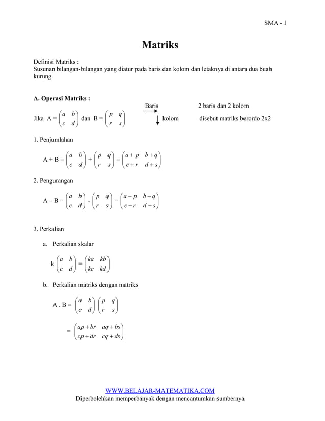 Matriks | PDF