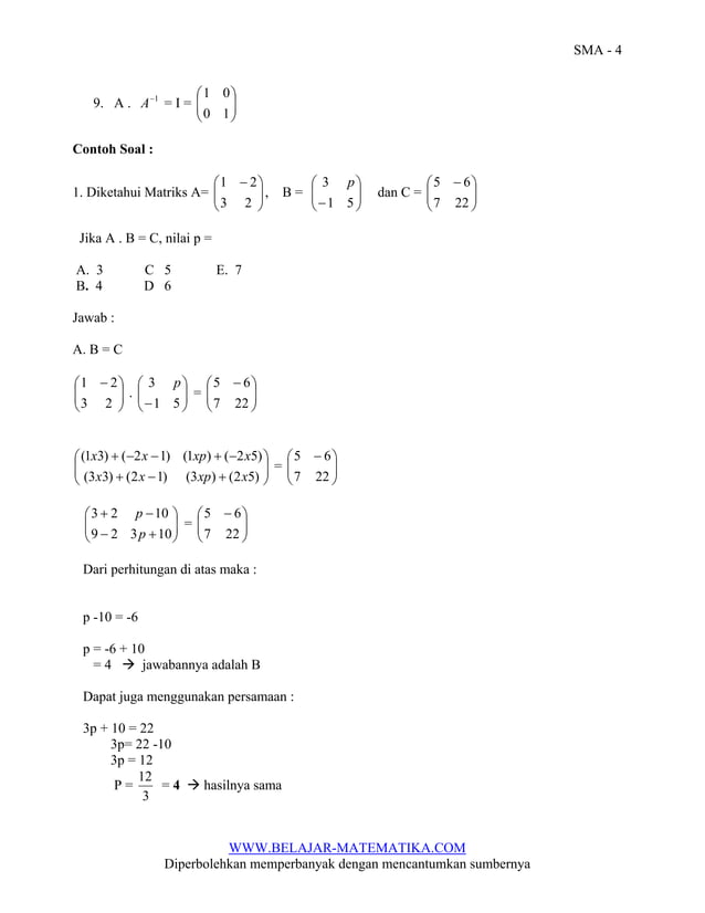 Matriks | PDF | Free Download