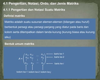 Matriks Kelas X | PPTX