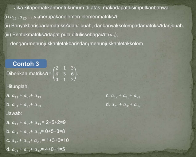 Matriks Kelas X | PPTX