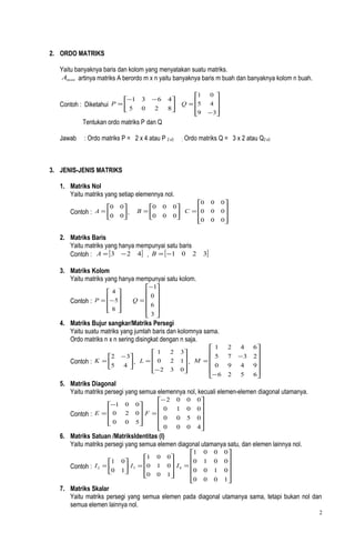 Matriks | PDF