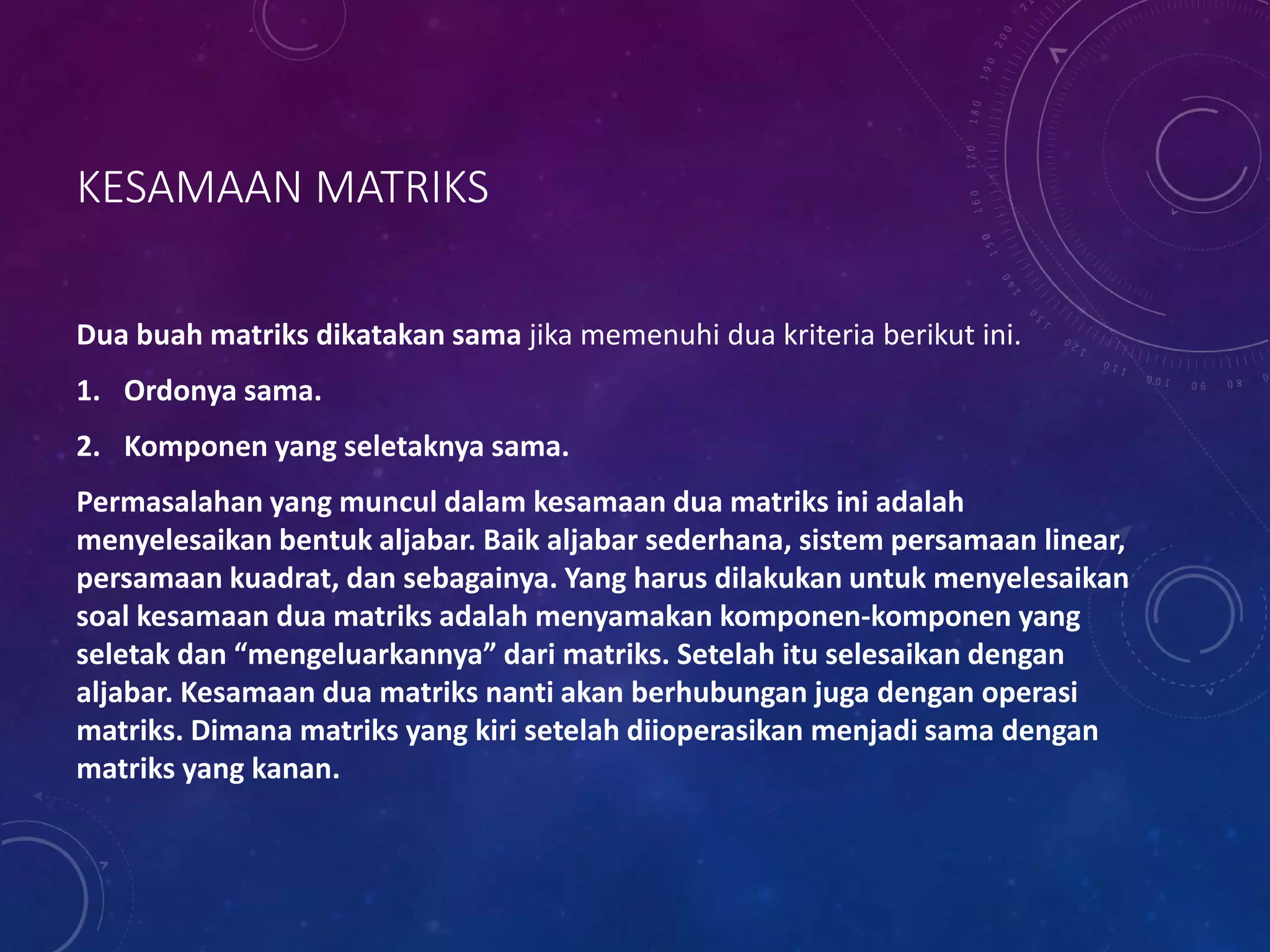Matriks SMA Kelas 10 | PPTX