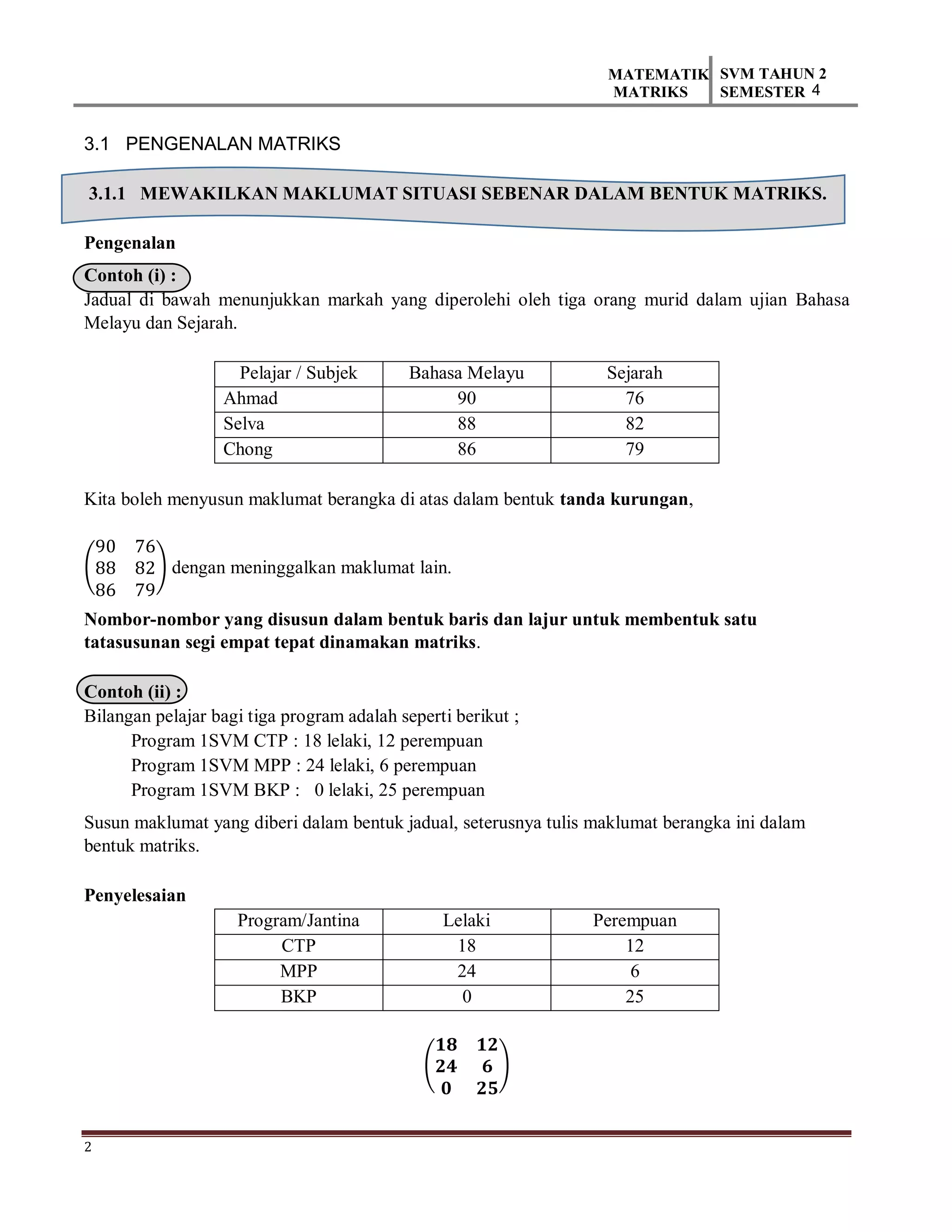 Matriks | PDF