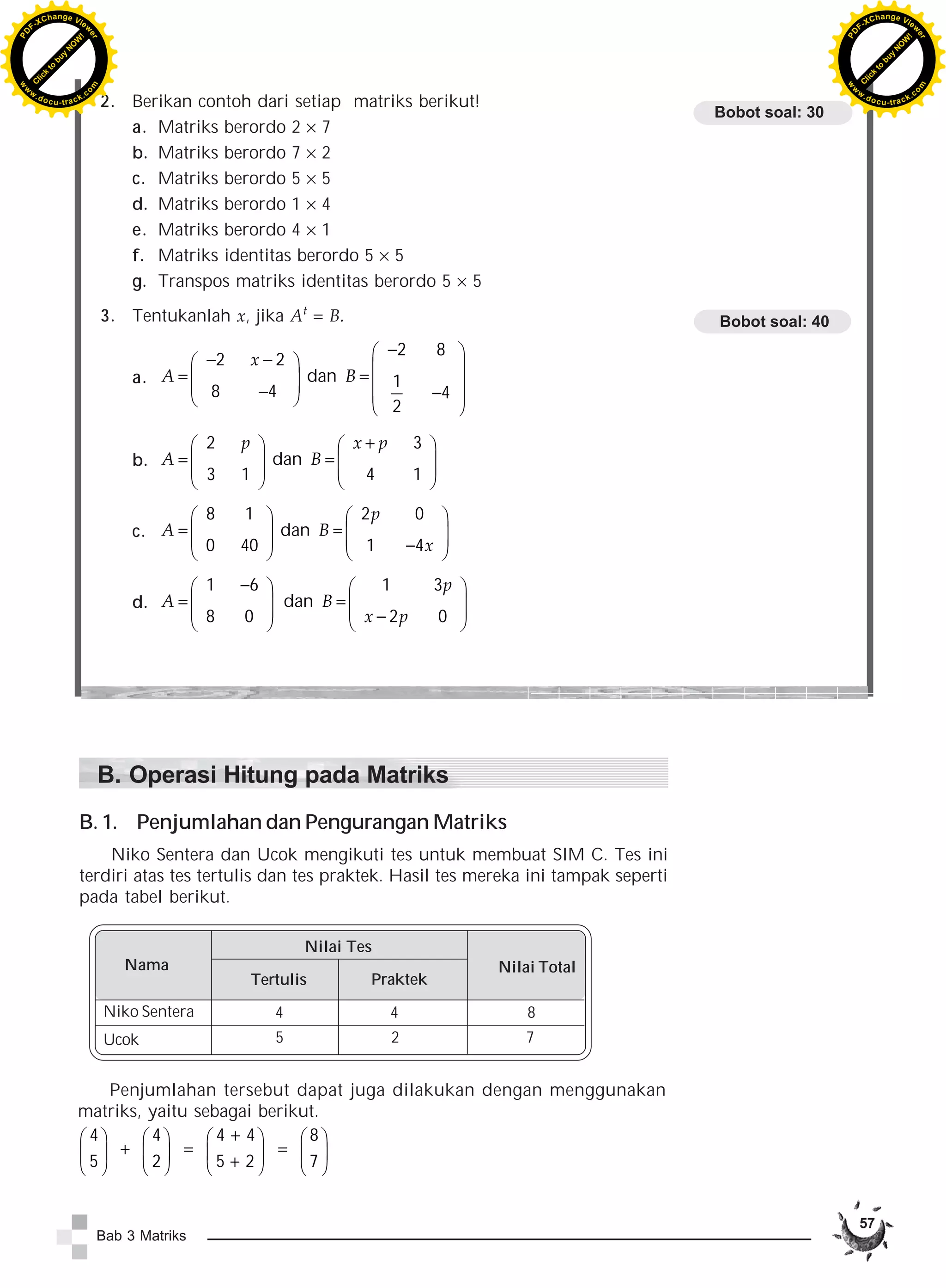 Matriks a | PDF