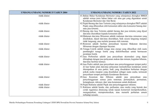 Matriks Perbandingan UU No. 33 Tahun 2004 & UU No. 1 Tahun 2022 | PDF