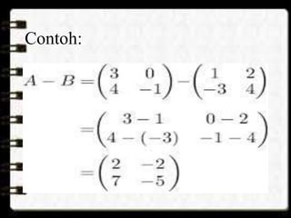 Matriks - Pembagian dan Penjumlahan | PPT