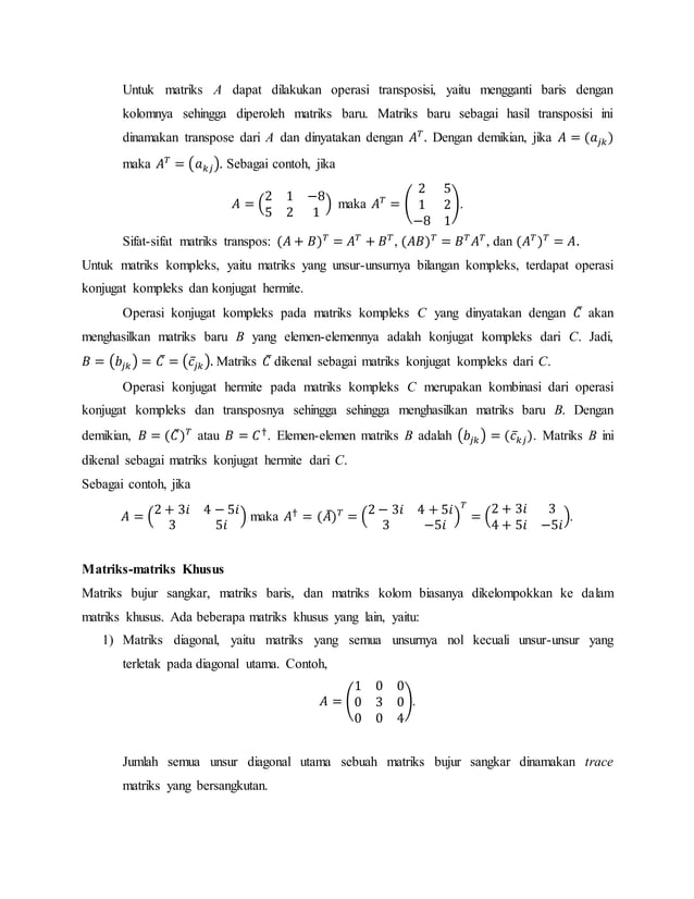 Matriks dan determinan | PDF