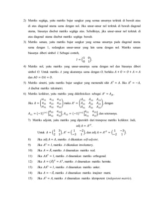 Matriks dan determinan | PDF