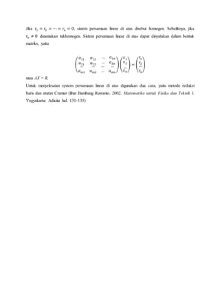 Matriks dan determinan | PDF