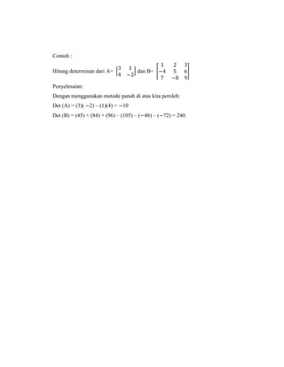 Matriks dan penerapannya dalam bidang ekonomi | DOCX