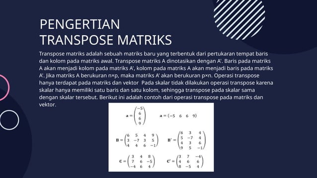 MATERI MARIKS Dan TRANSPOSE MATRIKS.pptx
