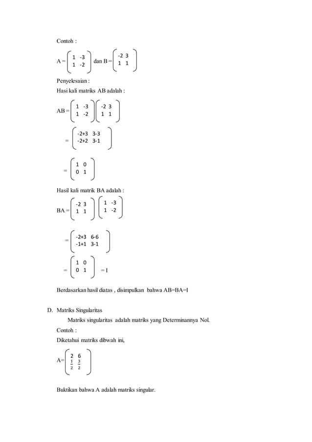 Matriks elementer | DOCX