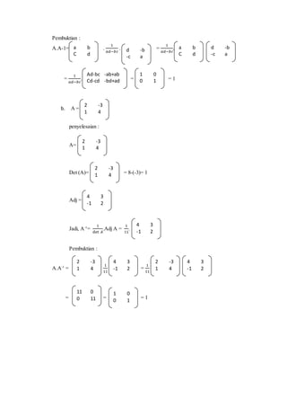 Matriks elementer | DOCX