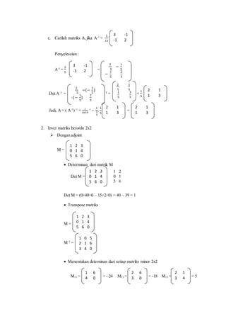 Matriks elementer | DOCX