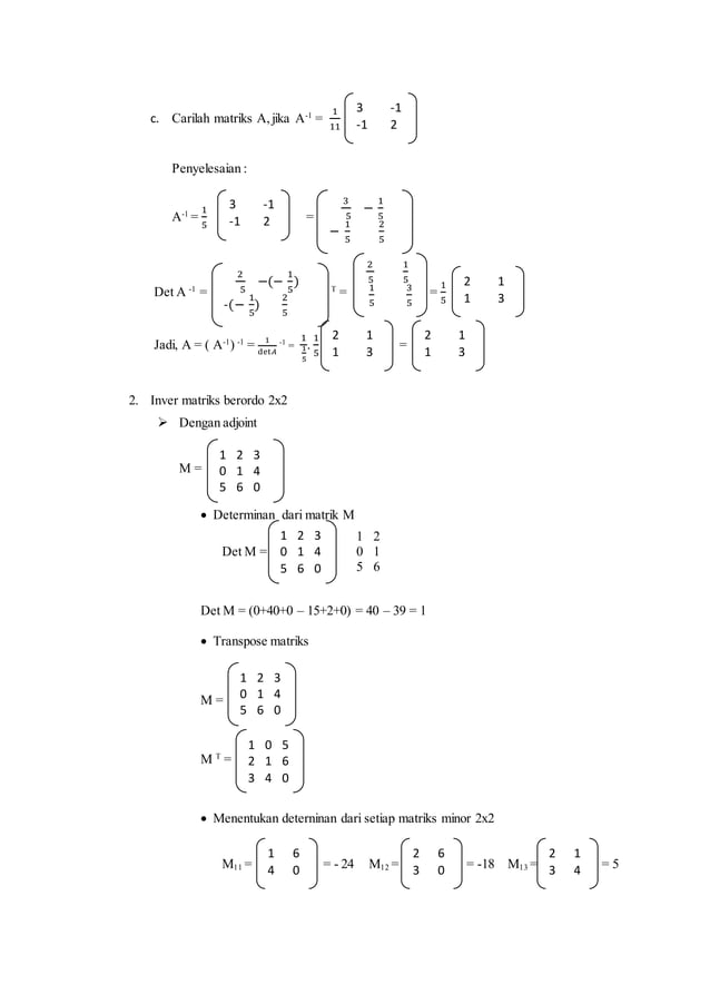 Matriks elementer | DOCX