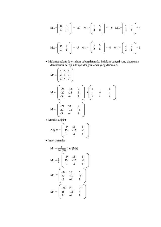 Matriks elementer | DOCX