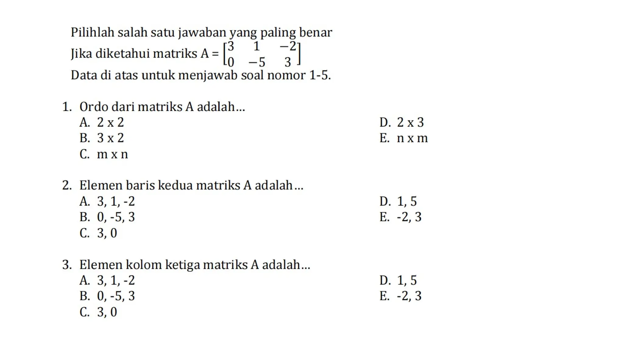 Materi Matriks SMA XI (Element, Operasi Matriks) | PPTX
