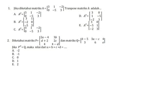 Materi Matriks SMA XI (Element, Operasi Matriks) | PPTX