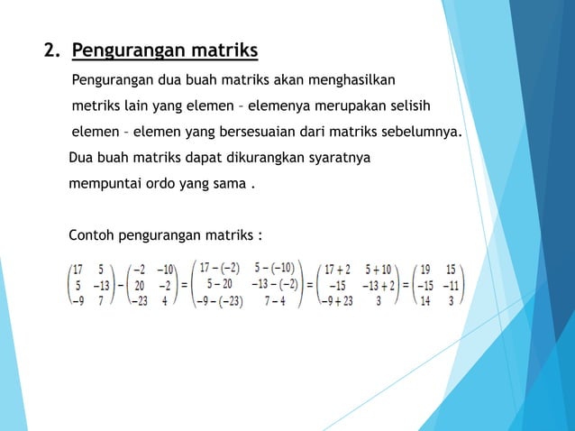 Matrix - Invers, tranpose, determinant. (2x2, 3x3) XII Science LN | PPT
