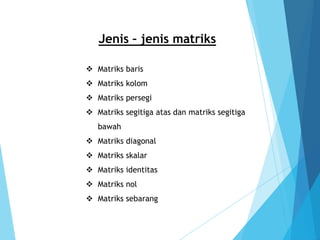 Matrix - Invers, tranpose, determinant. (2x2, 3x3) XII Science LN | PPTX