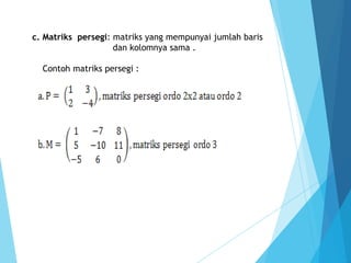 Matrix - Invers, tranpose, determinant. (2x2, 3x3) XII Science LN | PPTX