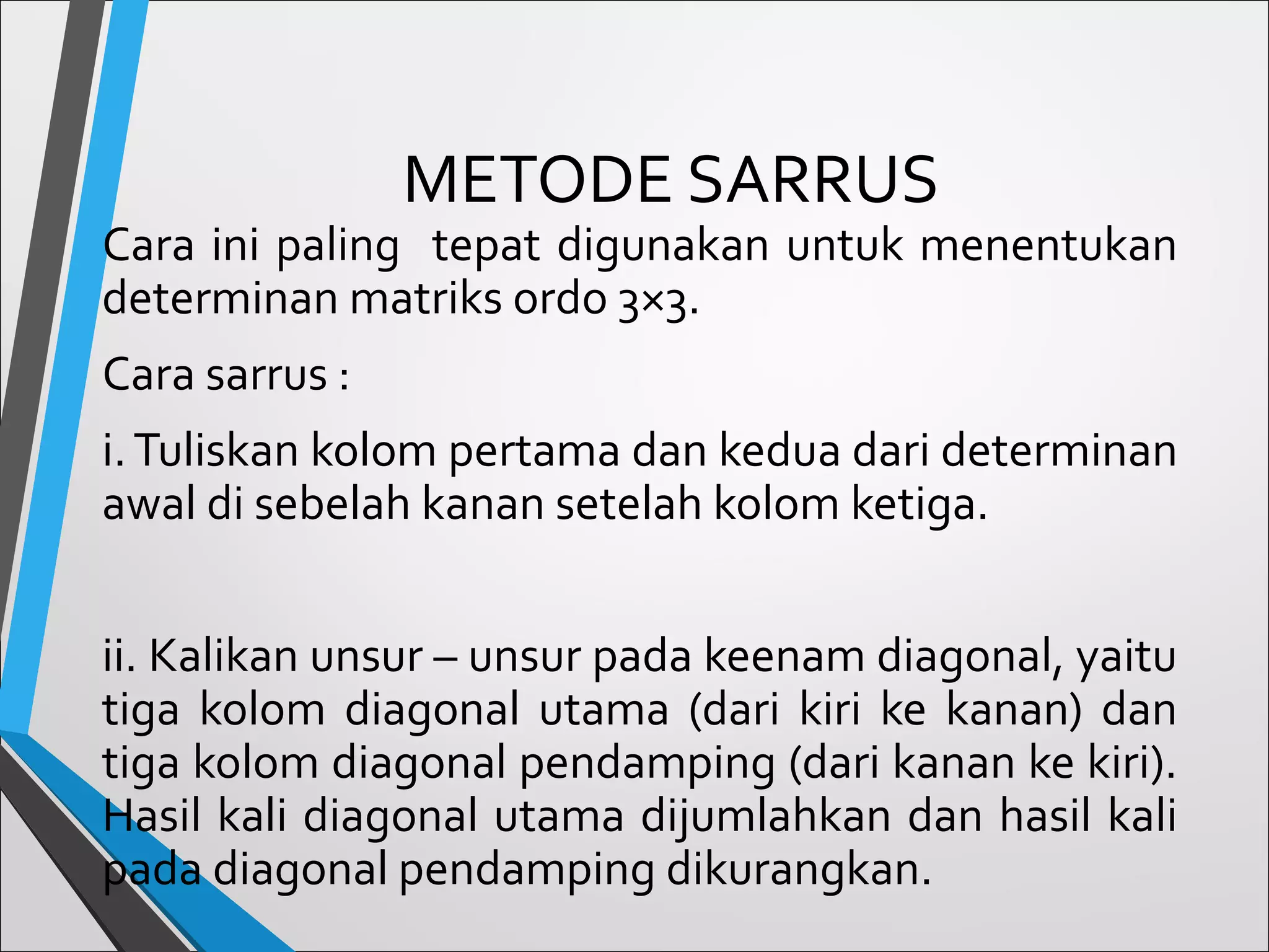 Matriks ordo 3x3 | PPT