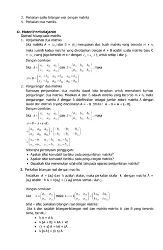 RPP Perkalian Matriks | PDF