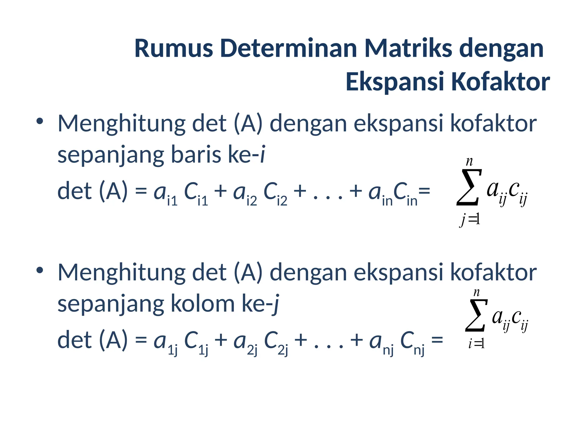 pengertian matriks, jenis matriks, ordo dan transpose matriks | PPTX
