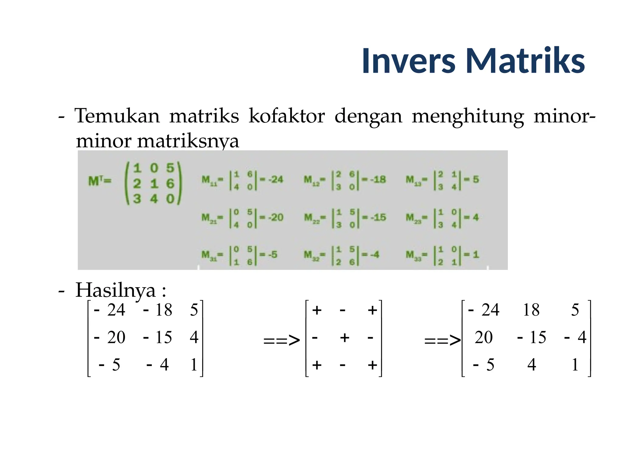 pengertian matriks, jenis matriks, ordo dan transpose matriks | PPTX