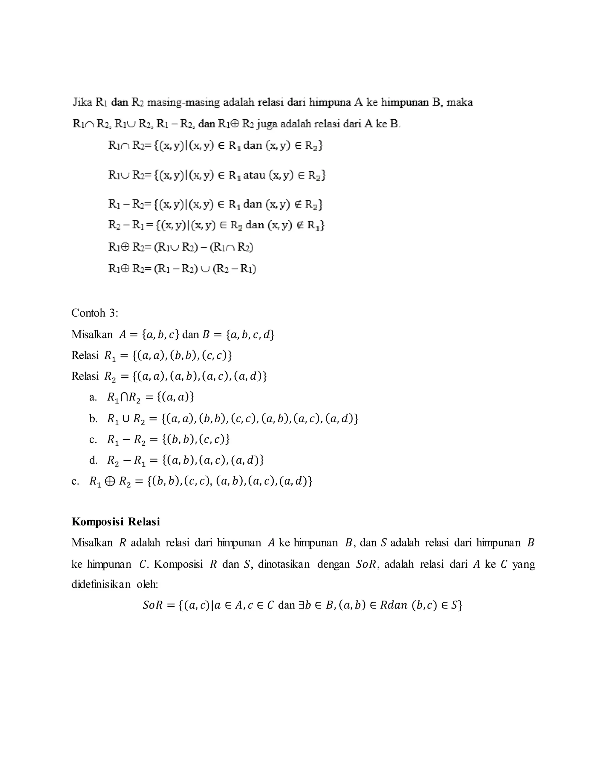 Matriks, relasi dan fungsi | DOCX