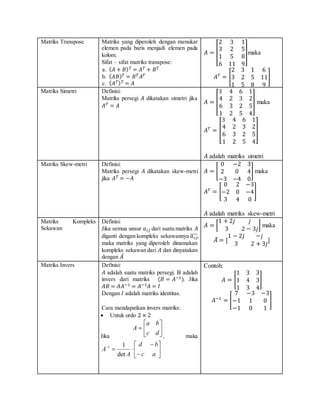 Matriks, relasi dan fungsi | DOCX
