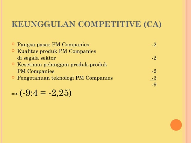 Matriks space philip morris | PPT