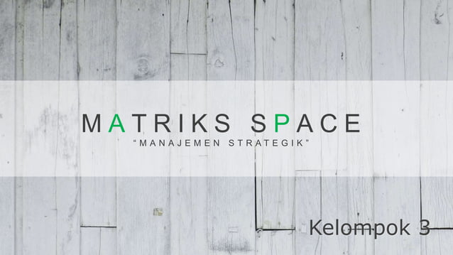 Matriks space ppt | PPTX
