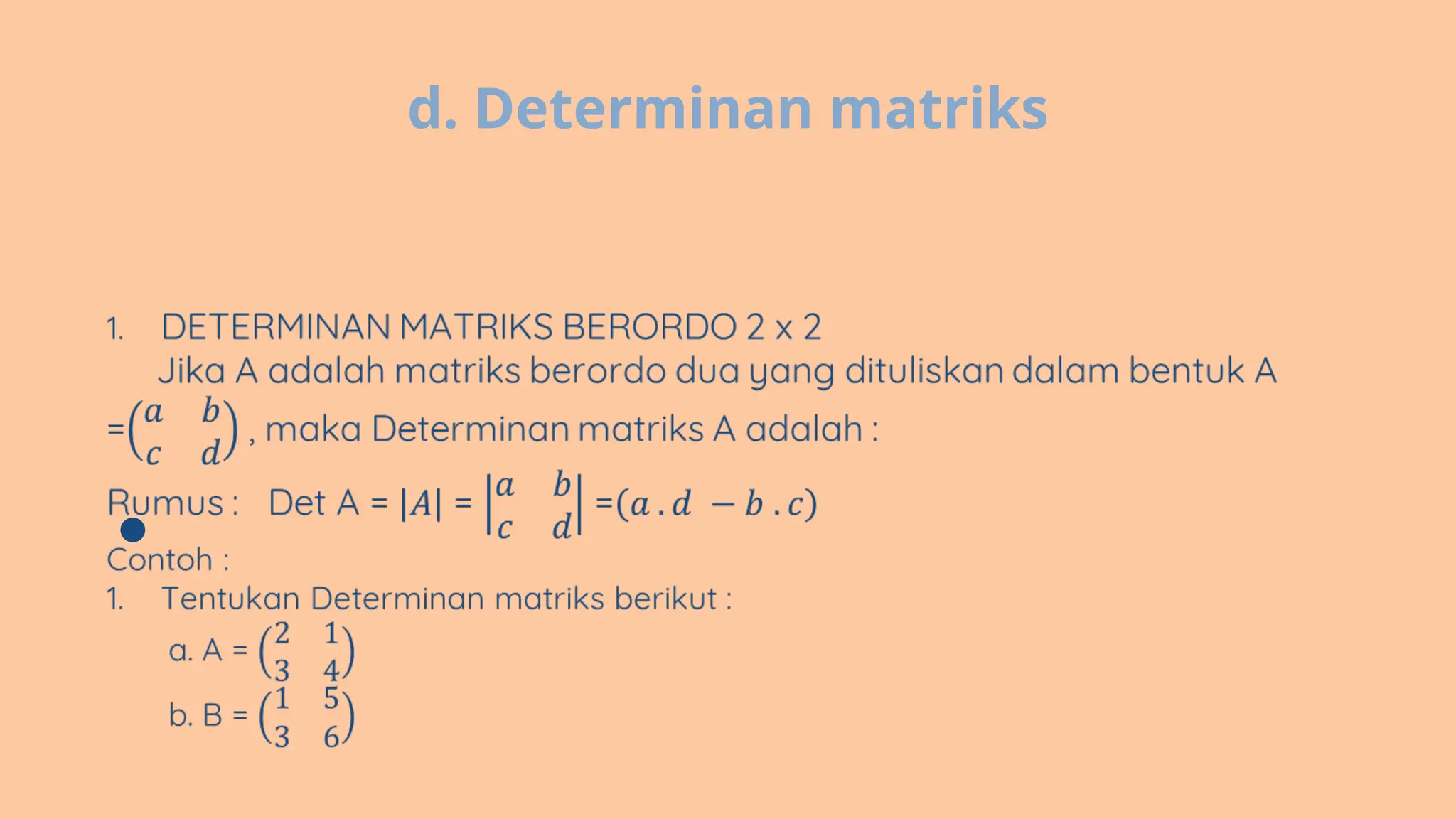 Pertemuan 1 Pembelajaran Matriks dan JENIS-JENIS | PPTX