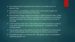 Matrimandir | PPTX