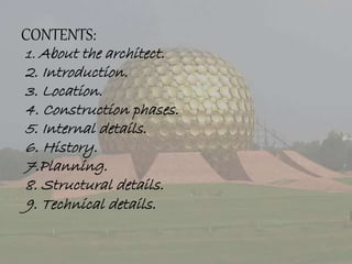 Matrimandir final | PPTX