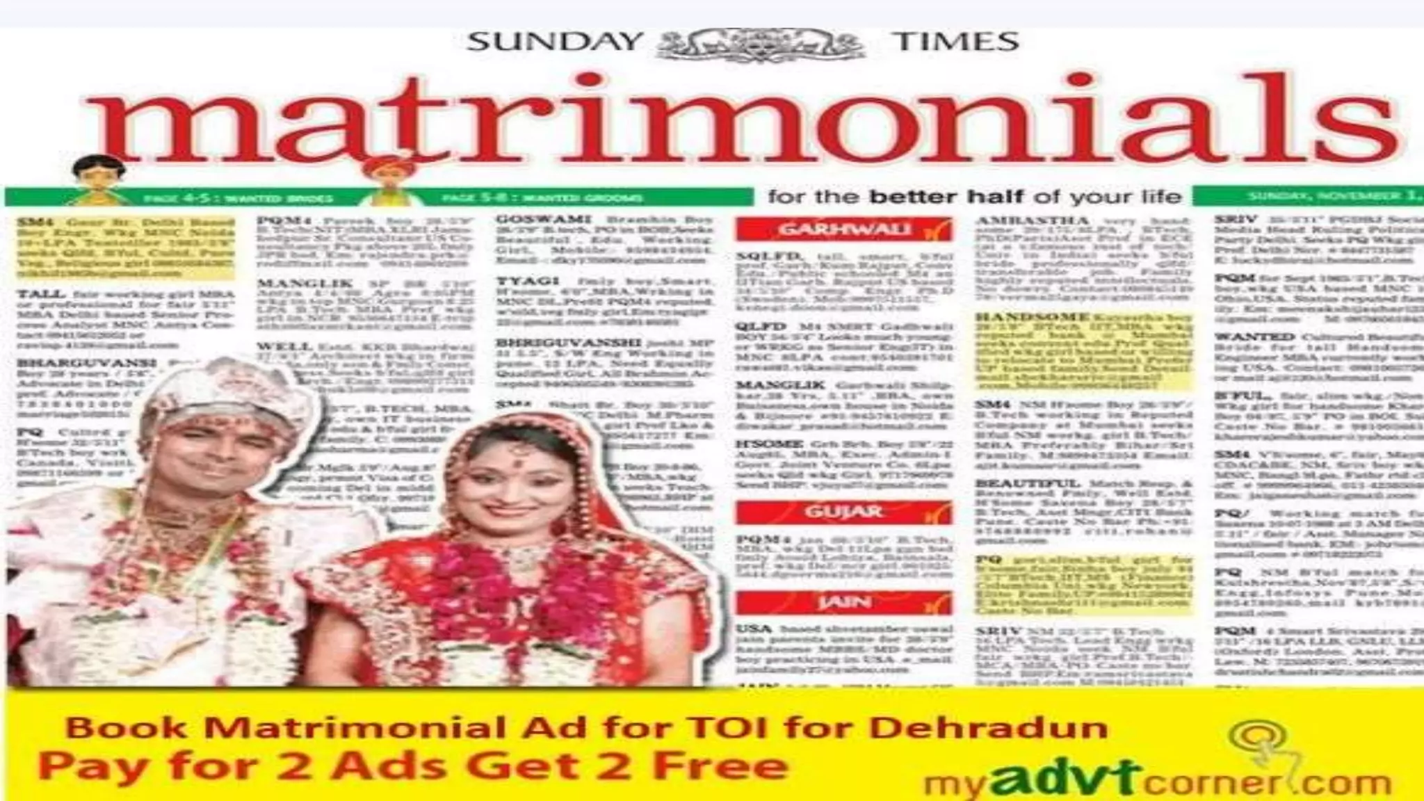 Matrimonial advertisement | PPTX