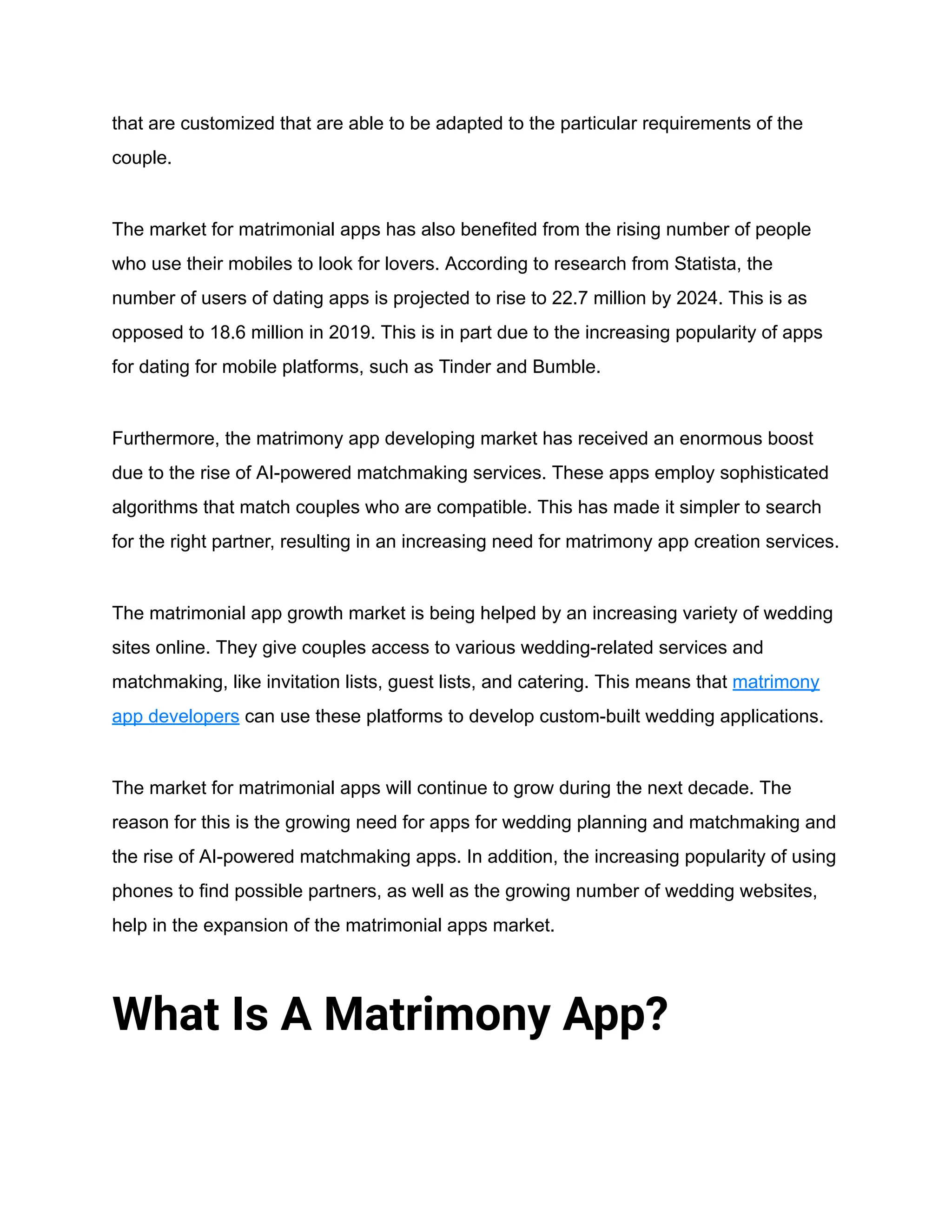 Matrimonial Mobile App Development Features, Cost, Process and Team Structure for 2024.pdf