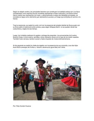 Matrimonio puneño | DOCX