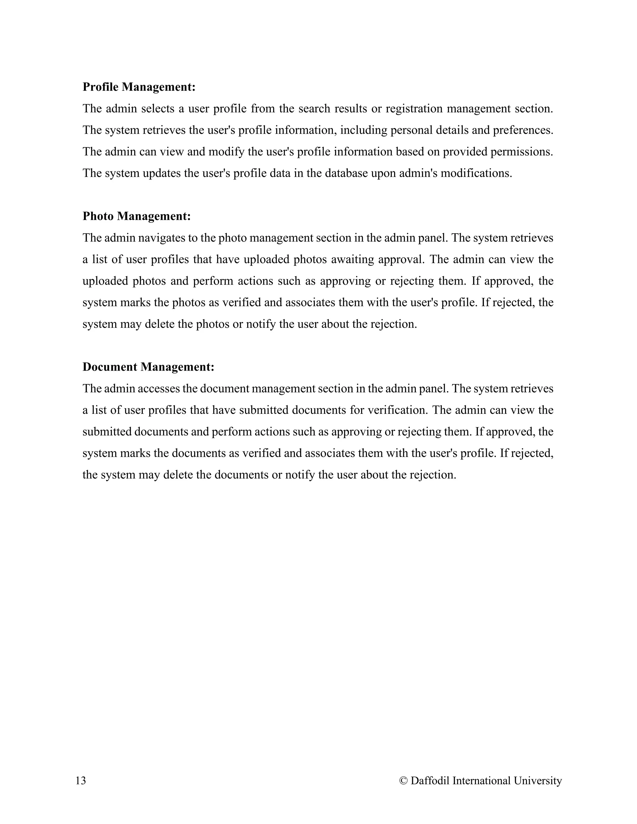 Matrimony Service Project Report - Nafizul Islam - Software Engineering ...