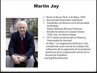 Martin Jay-La crisis de la experiencia en la era postsubjetiva | PPT