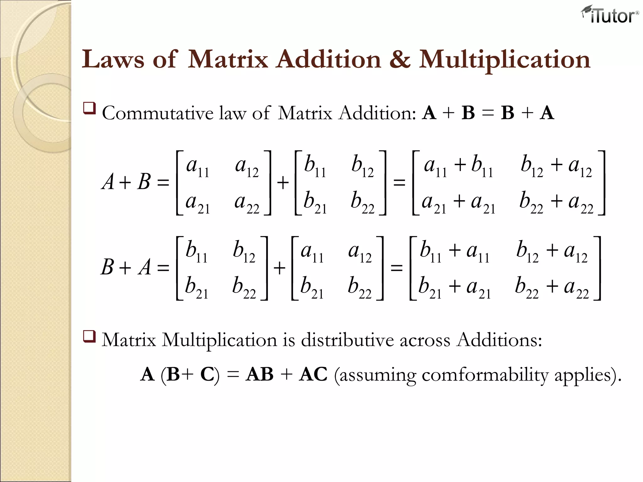 Linear Algebra and Matrix | PPT