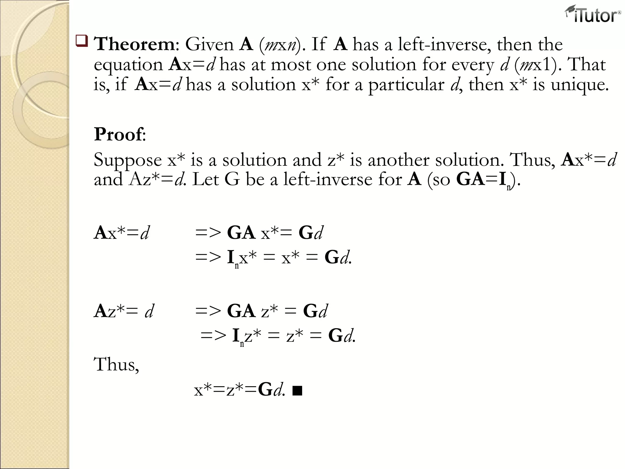 Linear Algebra and Matrix | PPT