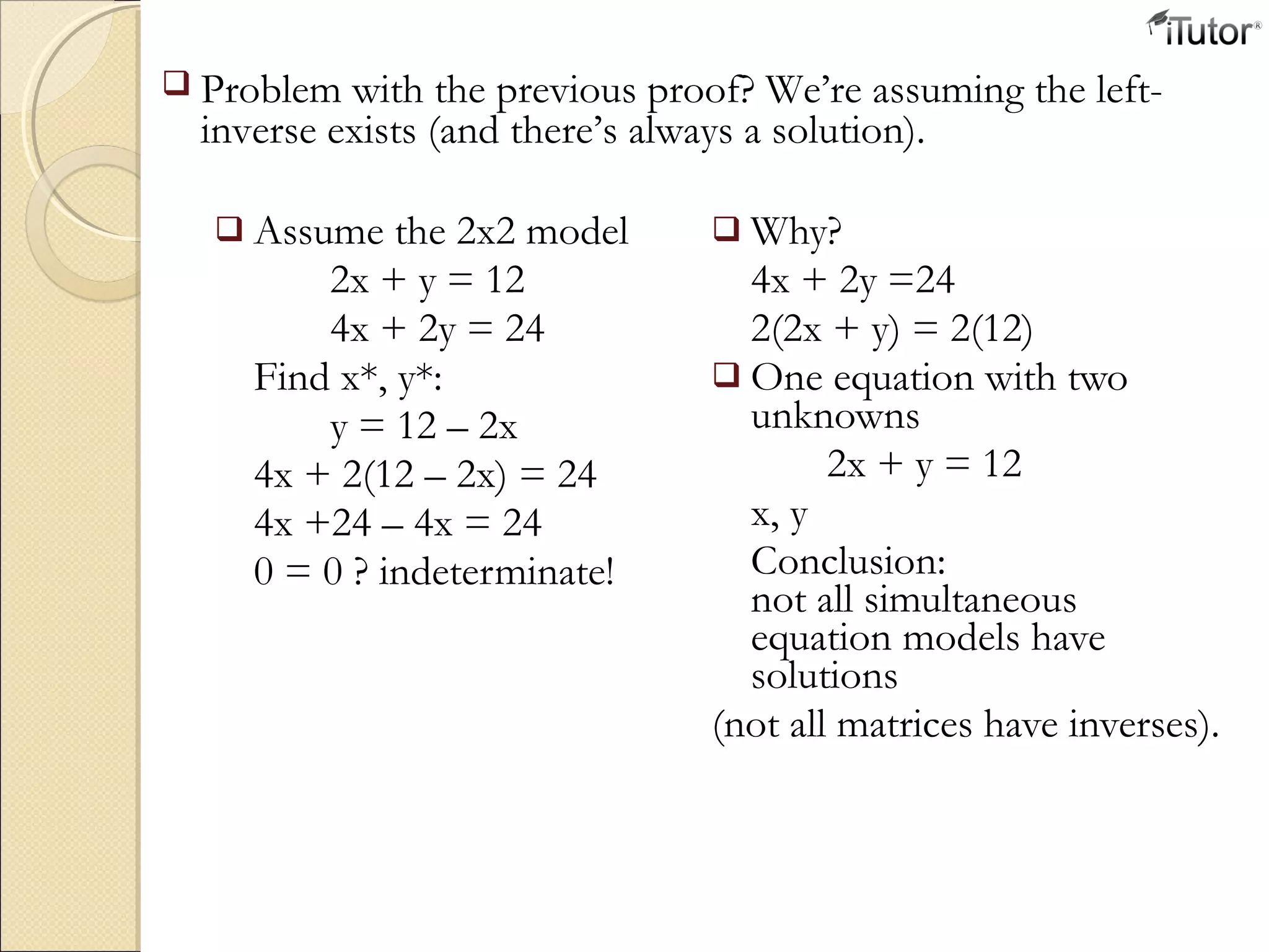 Linear Algebra and Matrix | PPT