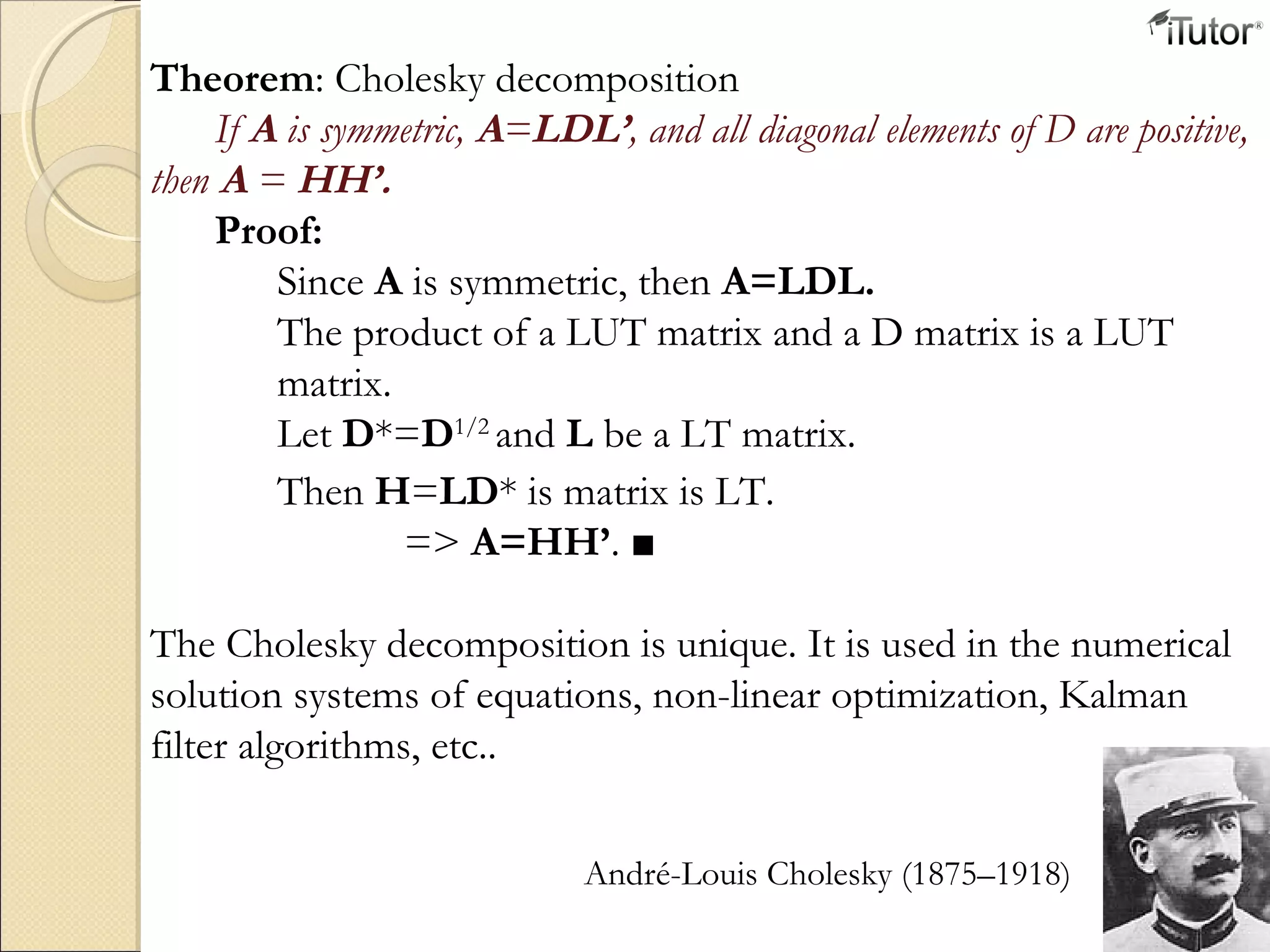 Linear Algebra and Matrix | PPT