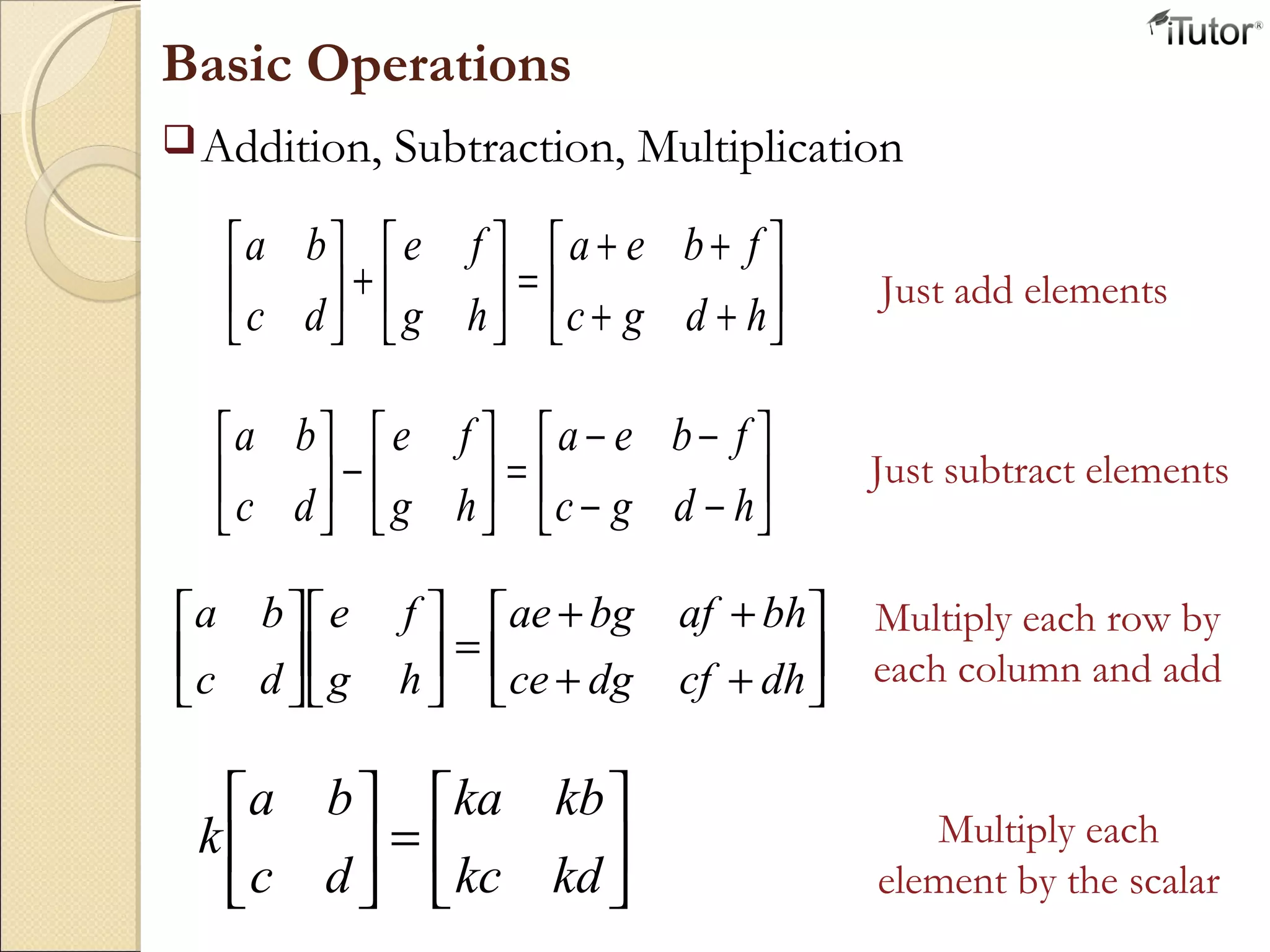Linear Algebra and Matrix | PPT