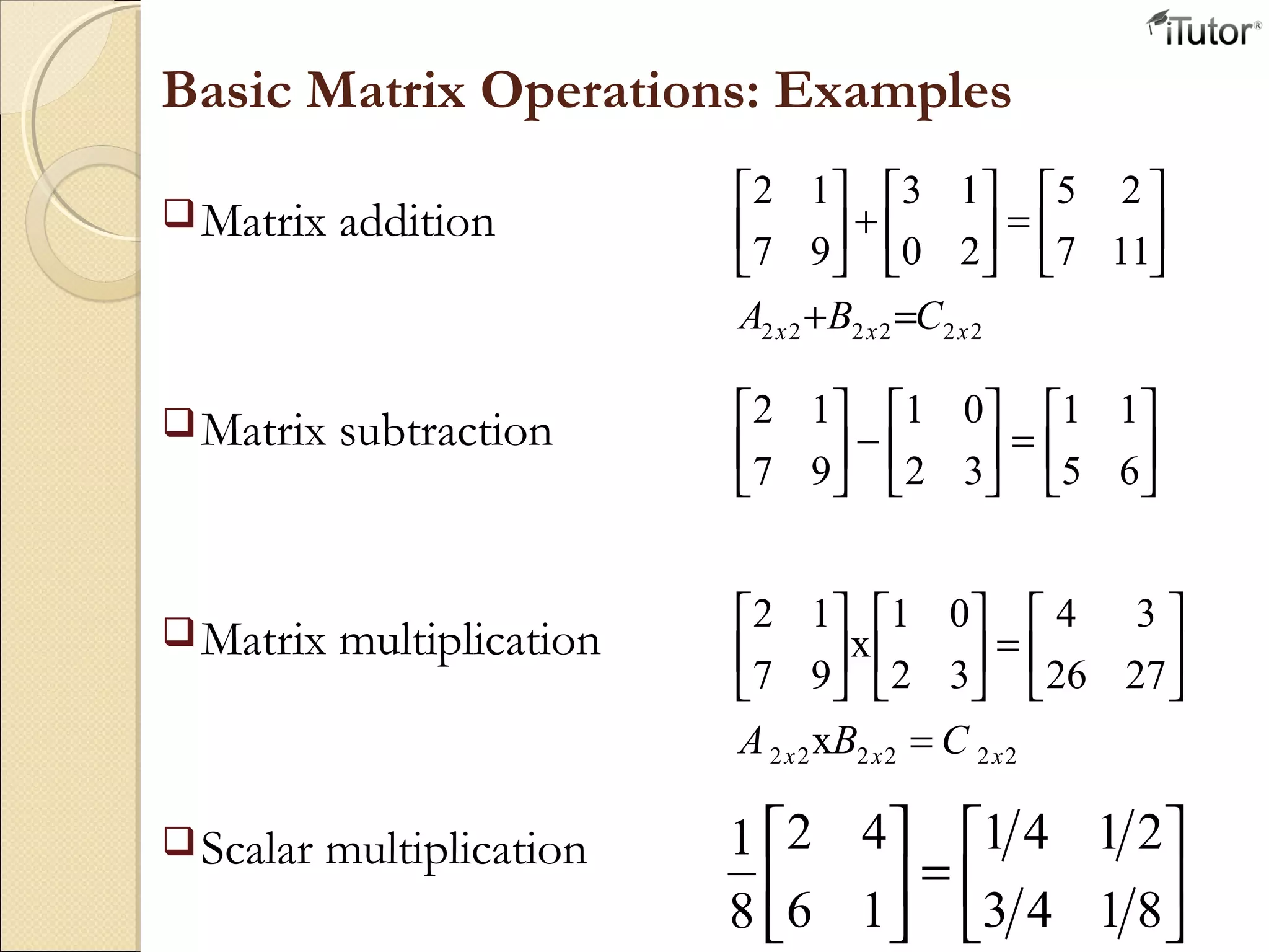 Linear Algebra and Matrix | PPT