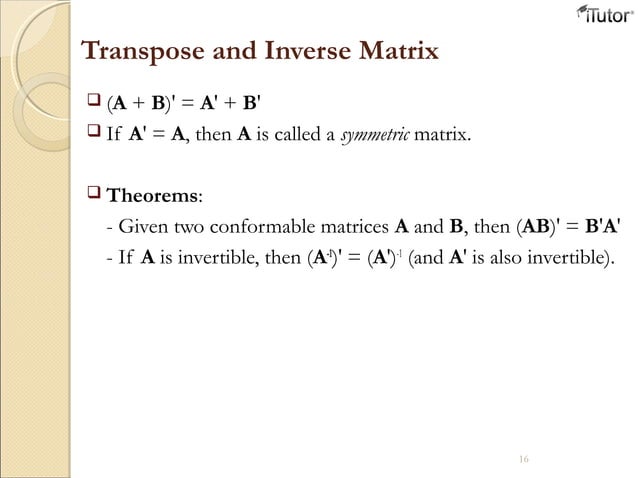 Linear Algebra and Matrix | PPT | Physics | Science